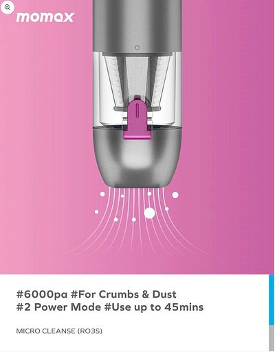 Model S/X/3/Y Micro Cleanse 便携式迷你吸塵器 | MOMAX